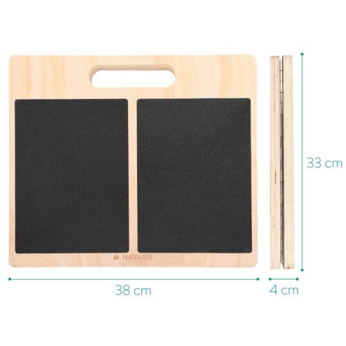 Placa de exercitii reglabila pentru intinderea gambelor Navaris, 3 ...