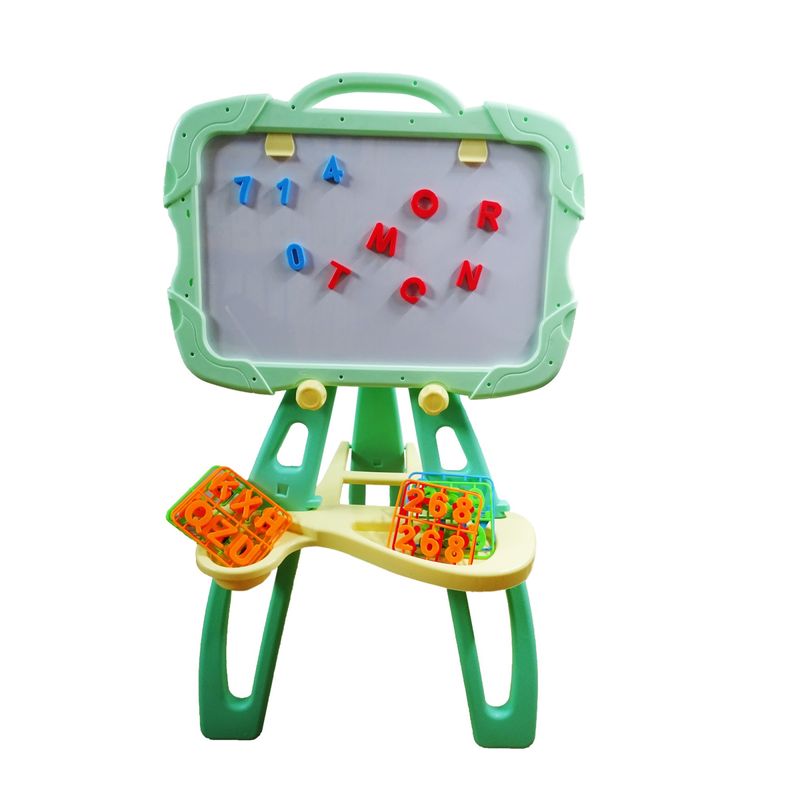 Tabla de scris pentru copii cu creta, culori, litere si cifre magnetice ...