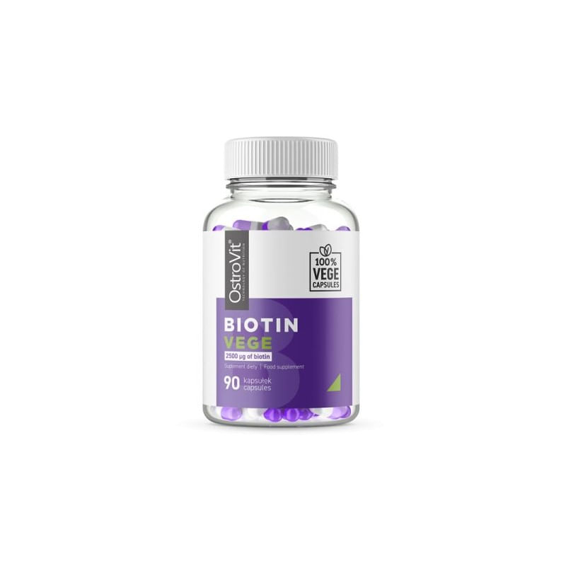 OstroVit Biotina VEGE 2500 mcg 90 Capsule - Marketplace online Infinity.ro