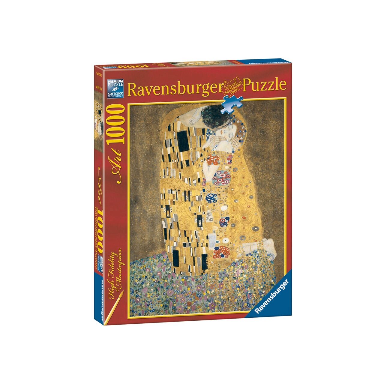 Puzzle Ravensburger - Gustav Klimt: Gustav Klimt - Sarutul, 1000 piese ...