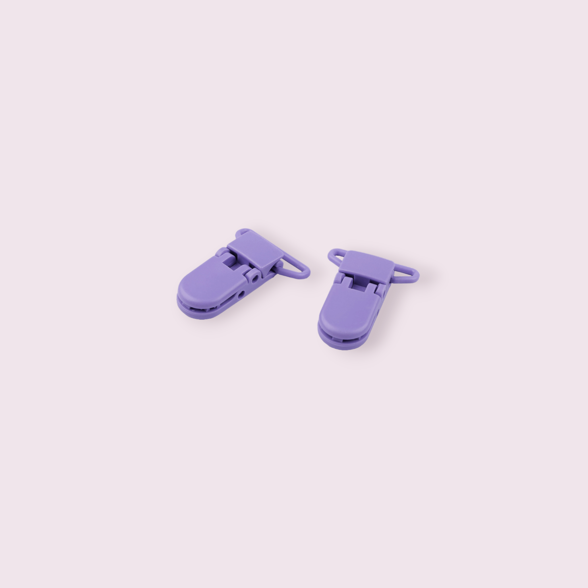 Set 2 clipsuri din plastic pentru fixare, latime 26 mm, Violet ...