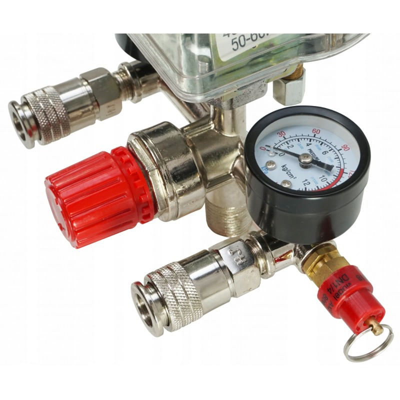 Presostat compresor aer + supape 16A 400V 3-8 bari VERKE V81209 ...