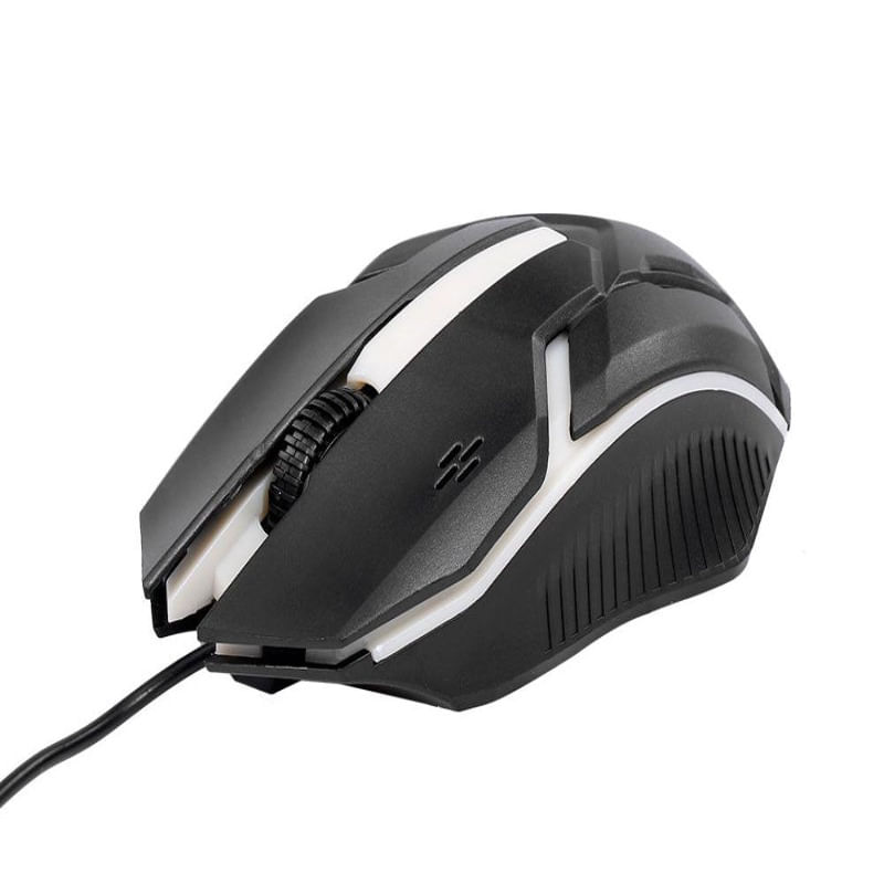 Mouse cu Fir pentru Gaming, Iluminare RGB, 1200 DPI, Universal ...