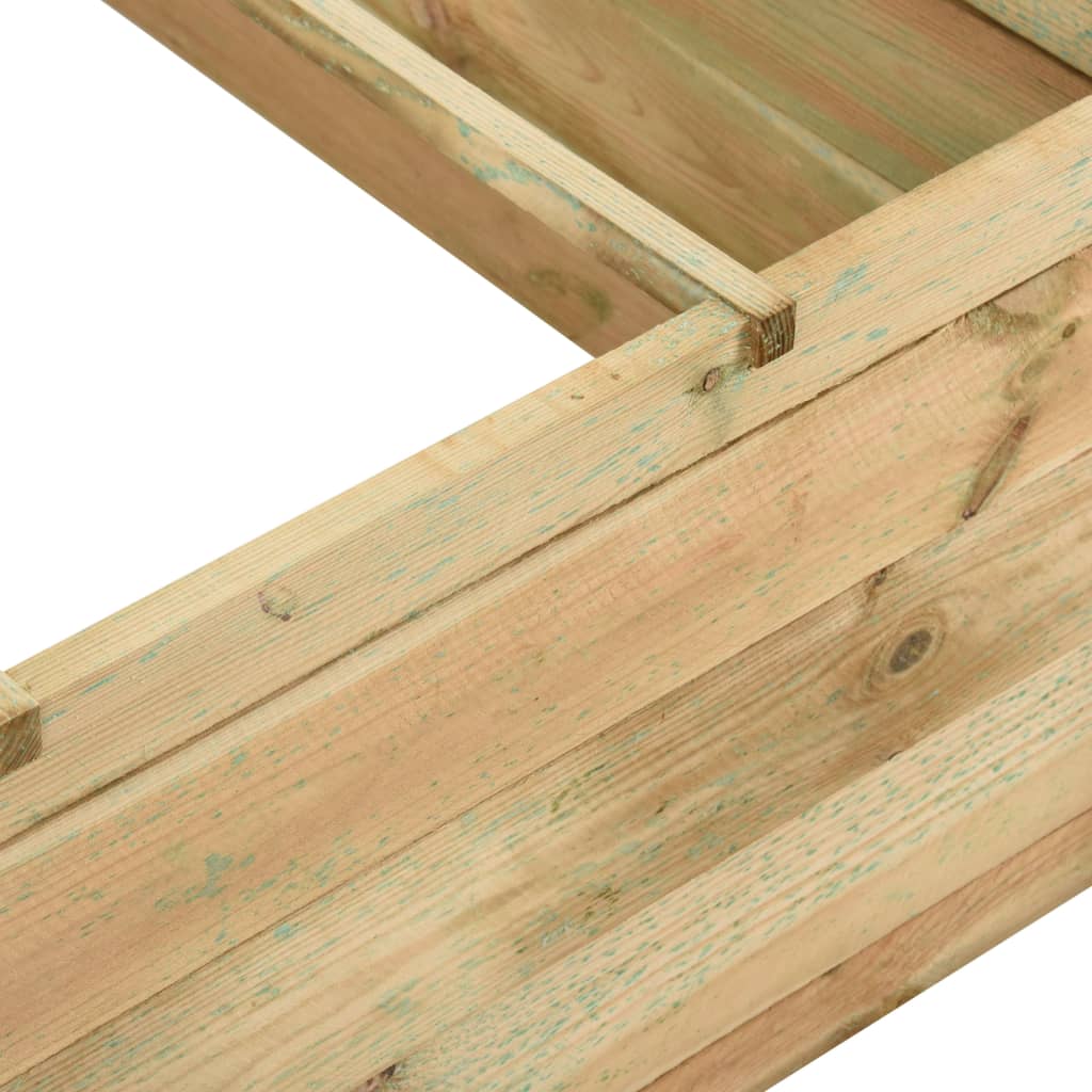 Strat inaltat legume gradina, 197x100x40cm, lemn de pin tratat ...