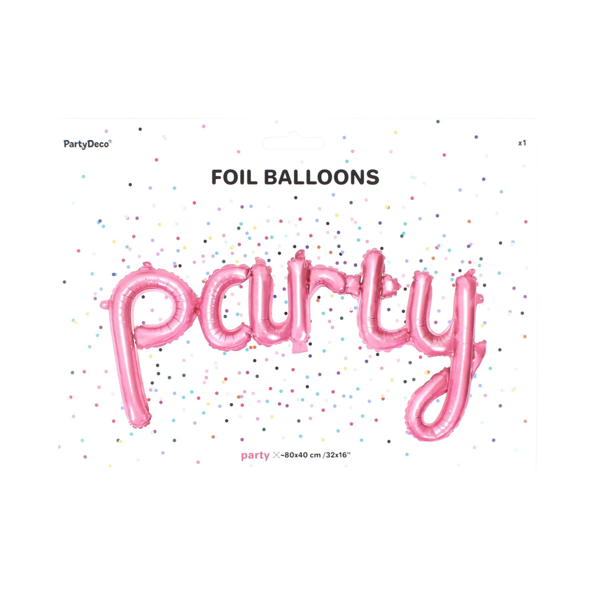 Balon party roz 80 x40 cm - Marketplace online Infinity.ro
