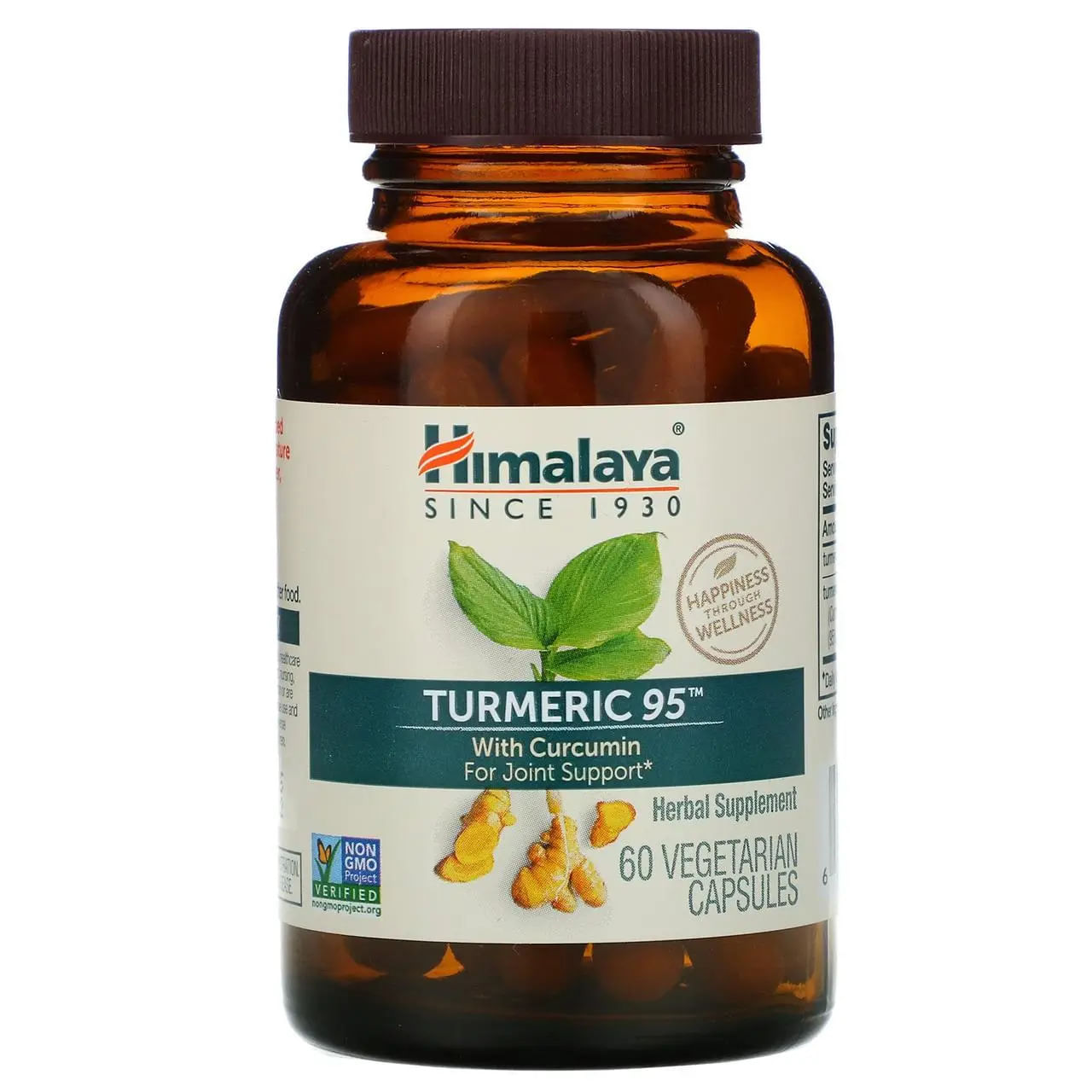 Supliment Alimentar, Turmeric 95 cu curcumina, marca Himalaya , 60 ...