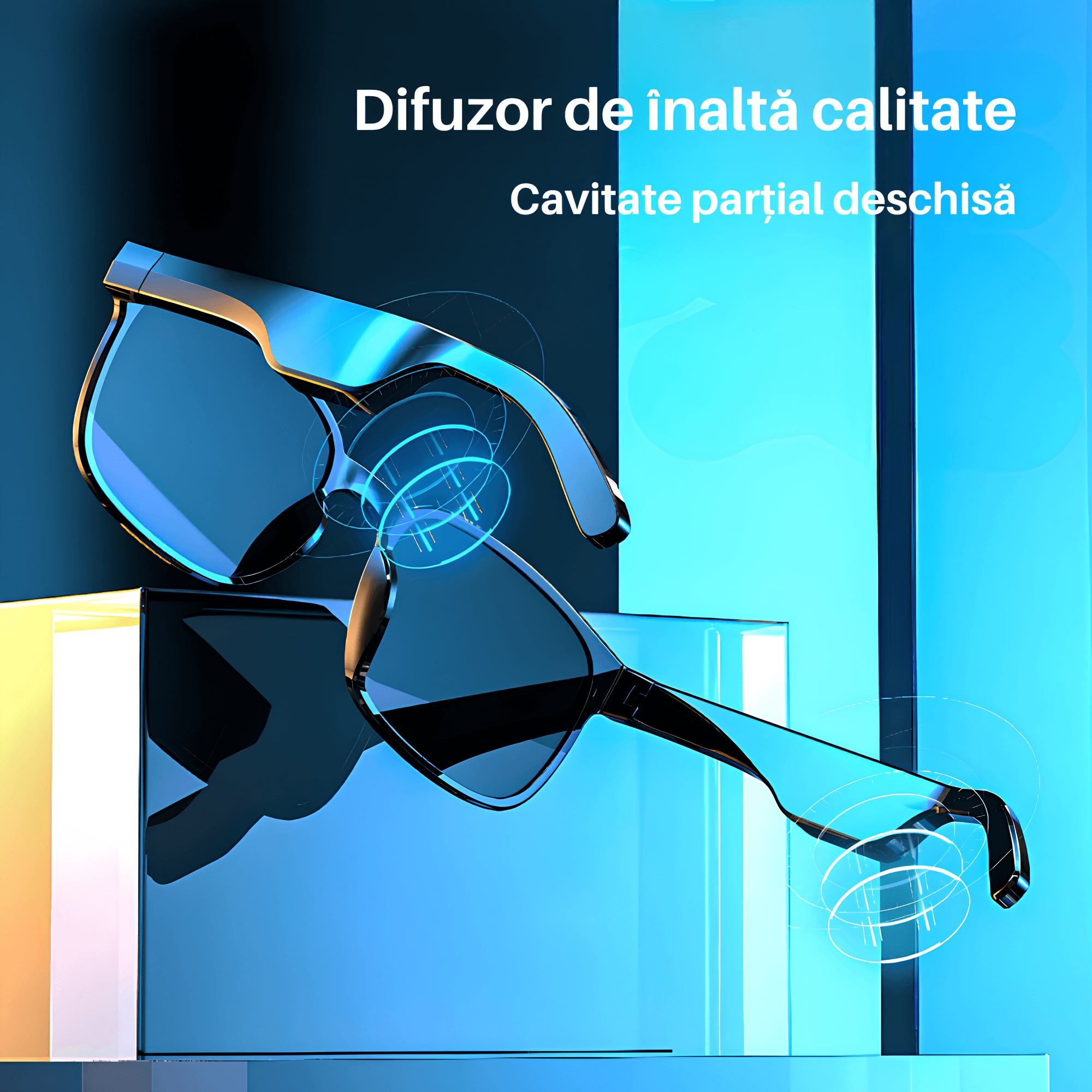 Ochelari de Soare Inteligenti, Bluetooth 5.0, Sistem Audio SMART ...