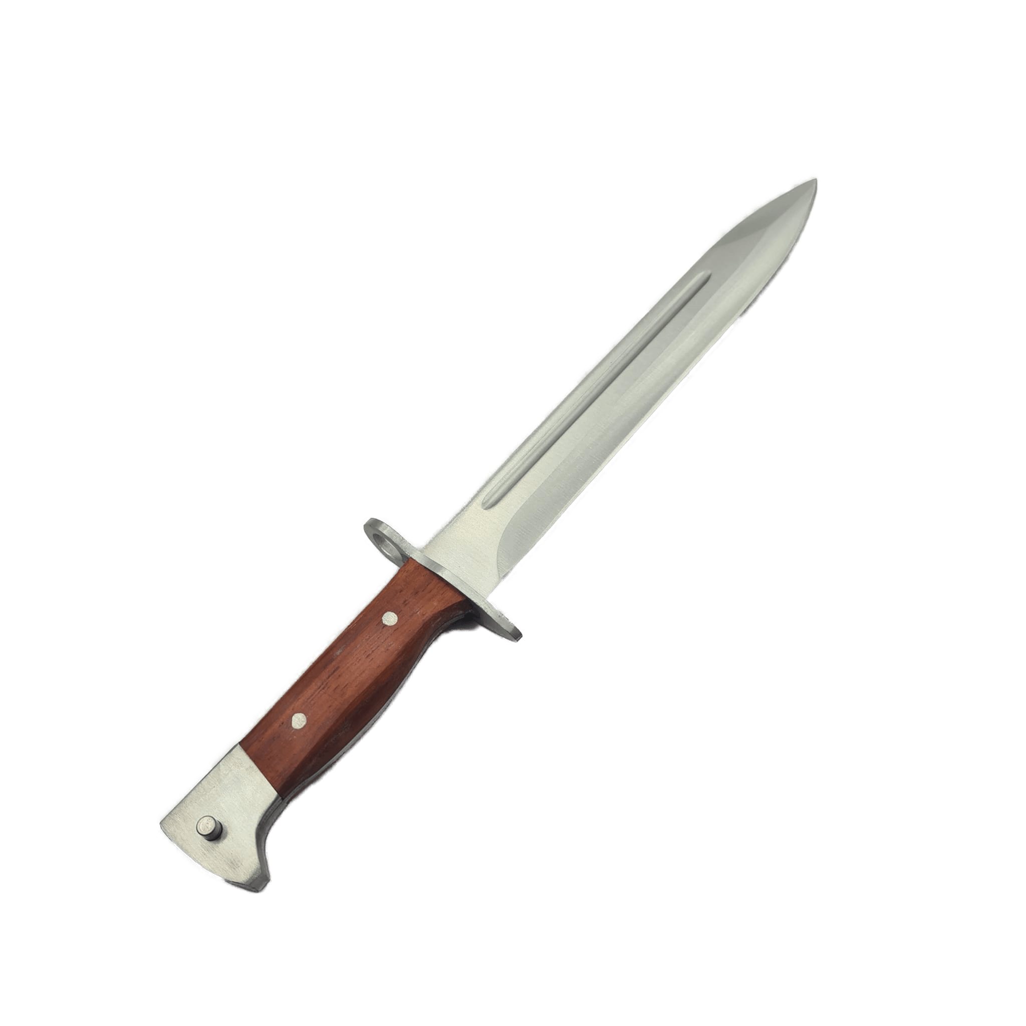 Cutit Stil Baioneta, Sistem Prindere Pentru Pusca, Inox, Maner Lemn ...