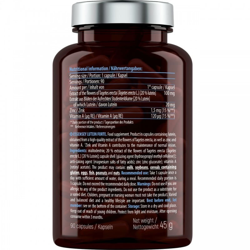 Luteina Forte 90 Capsule, Essensey - Marketplace online Infinity.ro