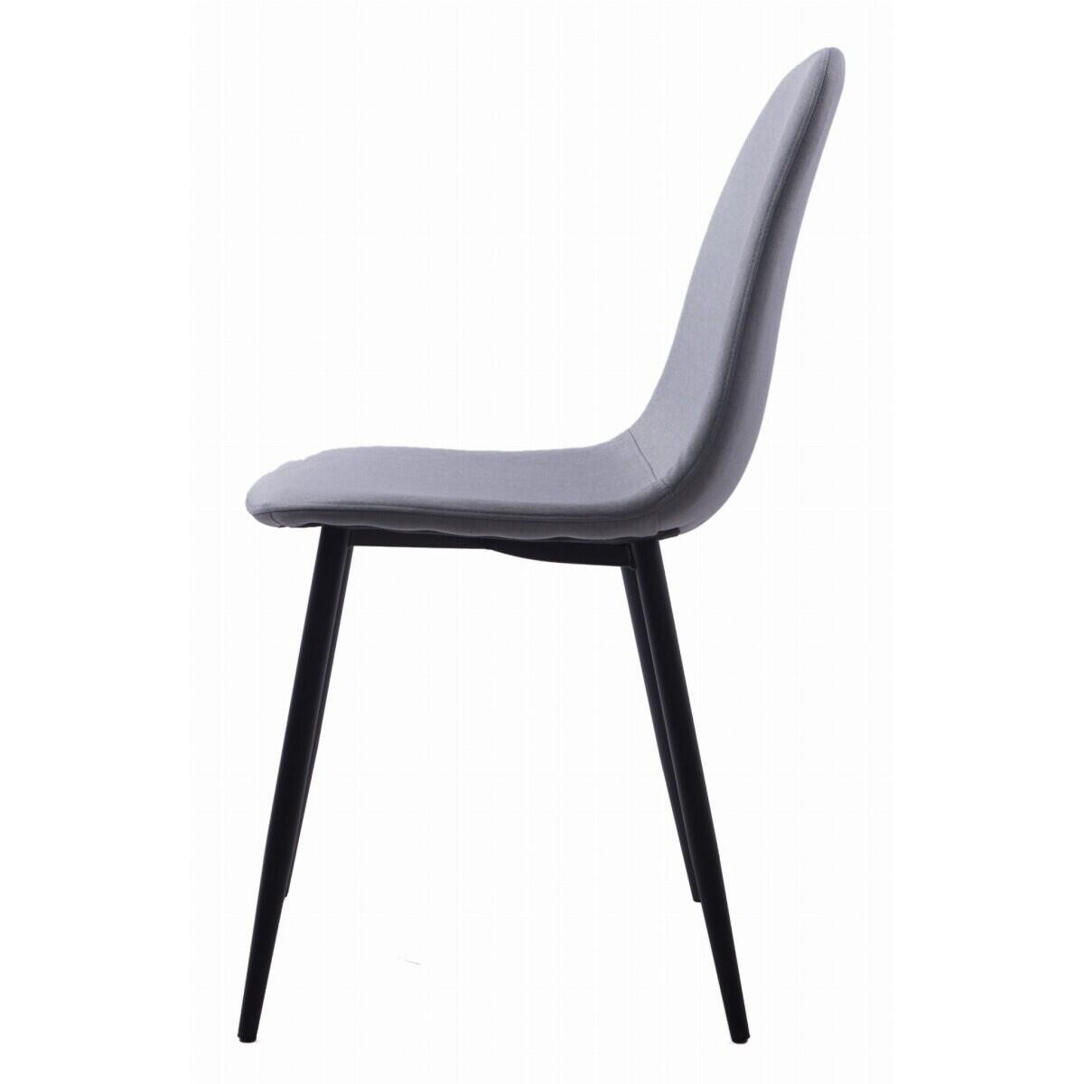 Scaun bucatarie/living, Artool, Dart, catifea, metal, argintiu si negru ...