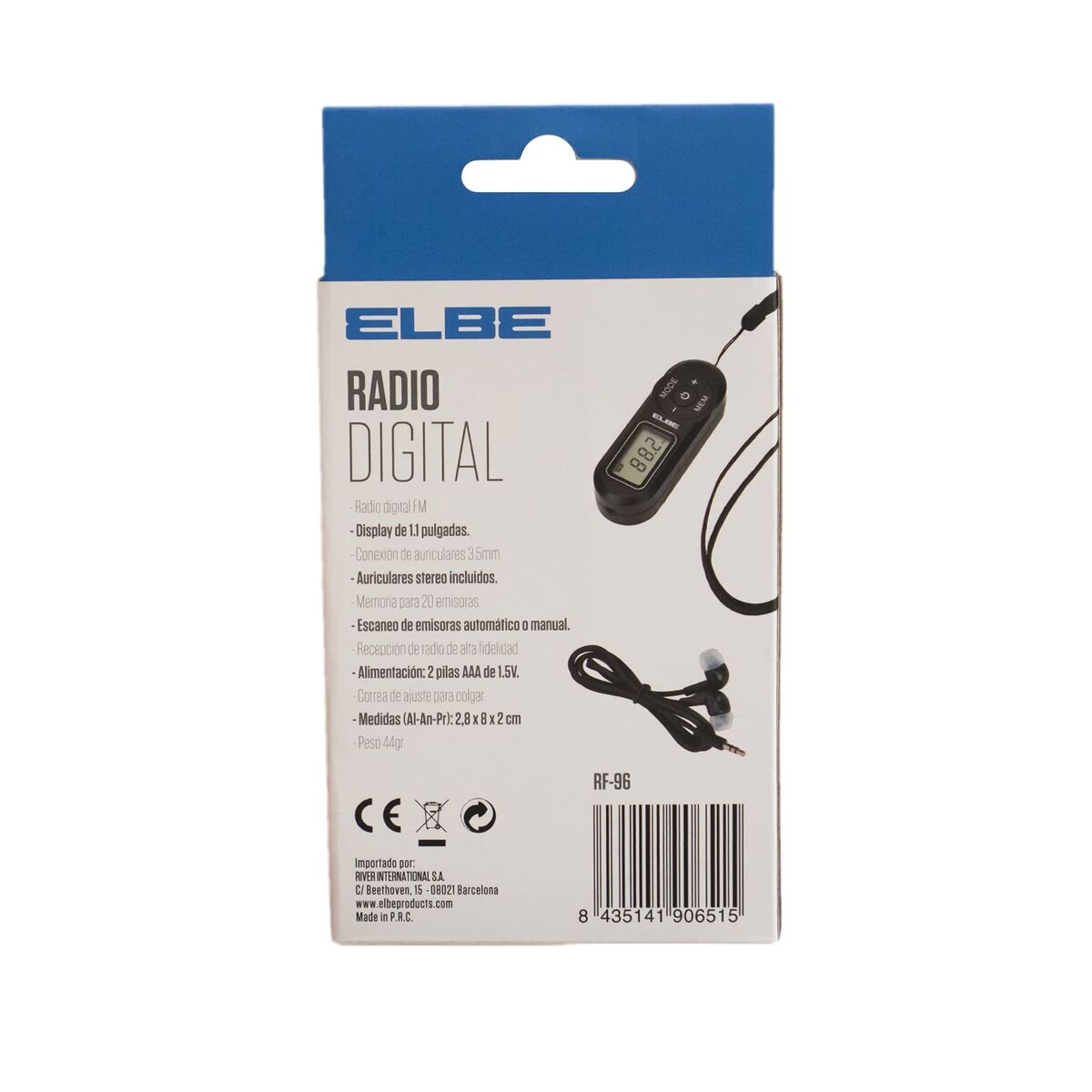 Radio Portabil Digital ELBE RF-96 Negru FM - Marketplace online Infinity.ro