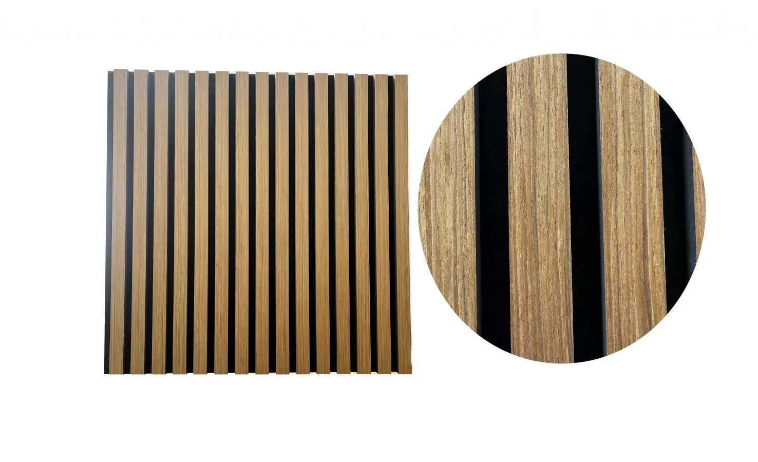 Set 4 buc Panou riflat acustic, tec, UnicSpot, 60x60x2.1 cm ...