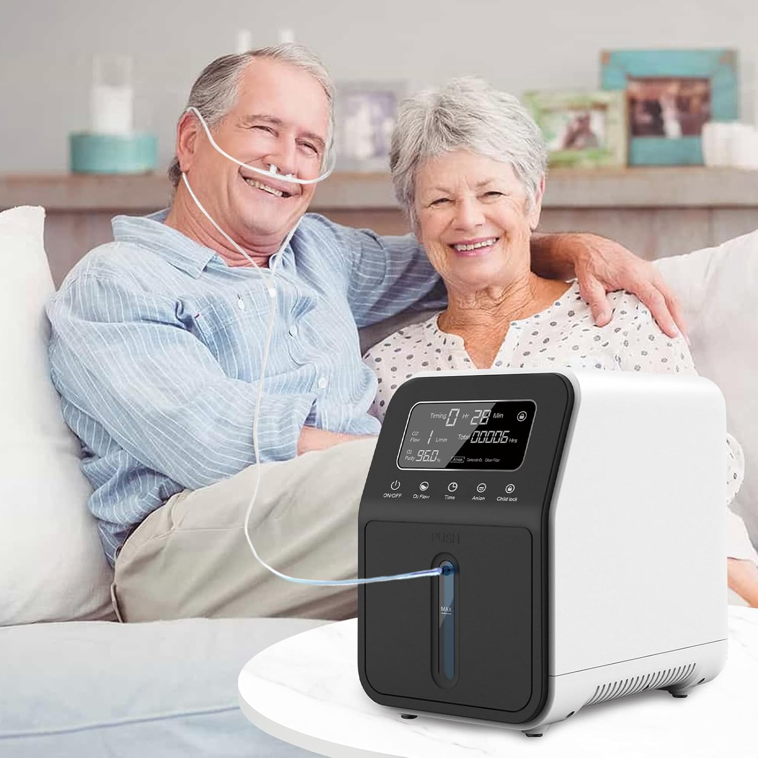 Concentrator de Oxigen Portabil NeoHGS, Capacitate 1-9L/min ...