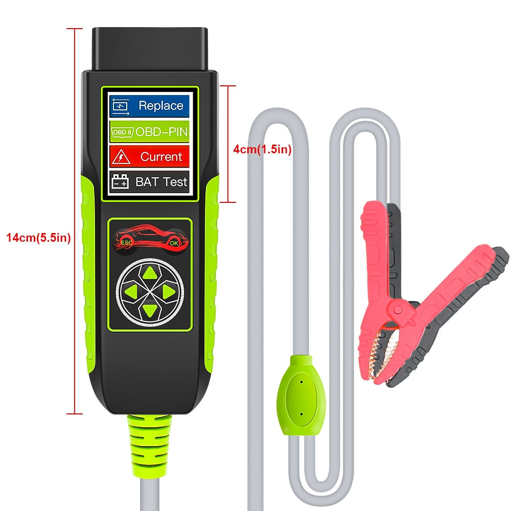 Tester auto Topdiag BT400 4 in 1, test baterie, tensiune pini OBD2 ...