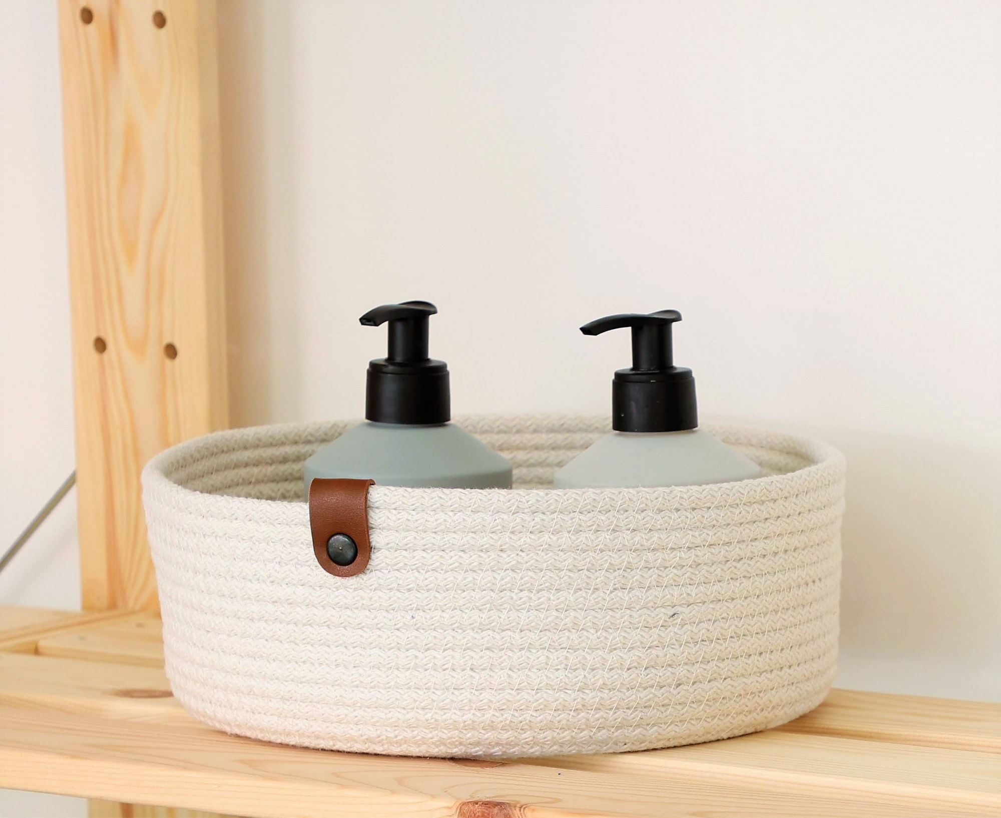 Set cosuri depozitare, Aberto Design, bumbac si iuta, ecru, 25x25x10 cm ...