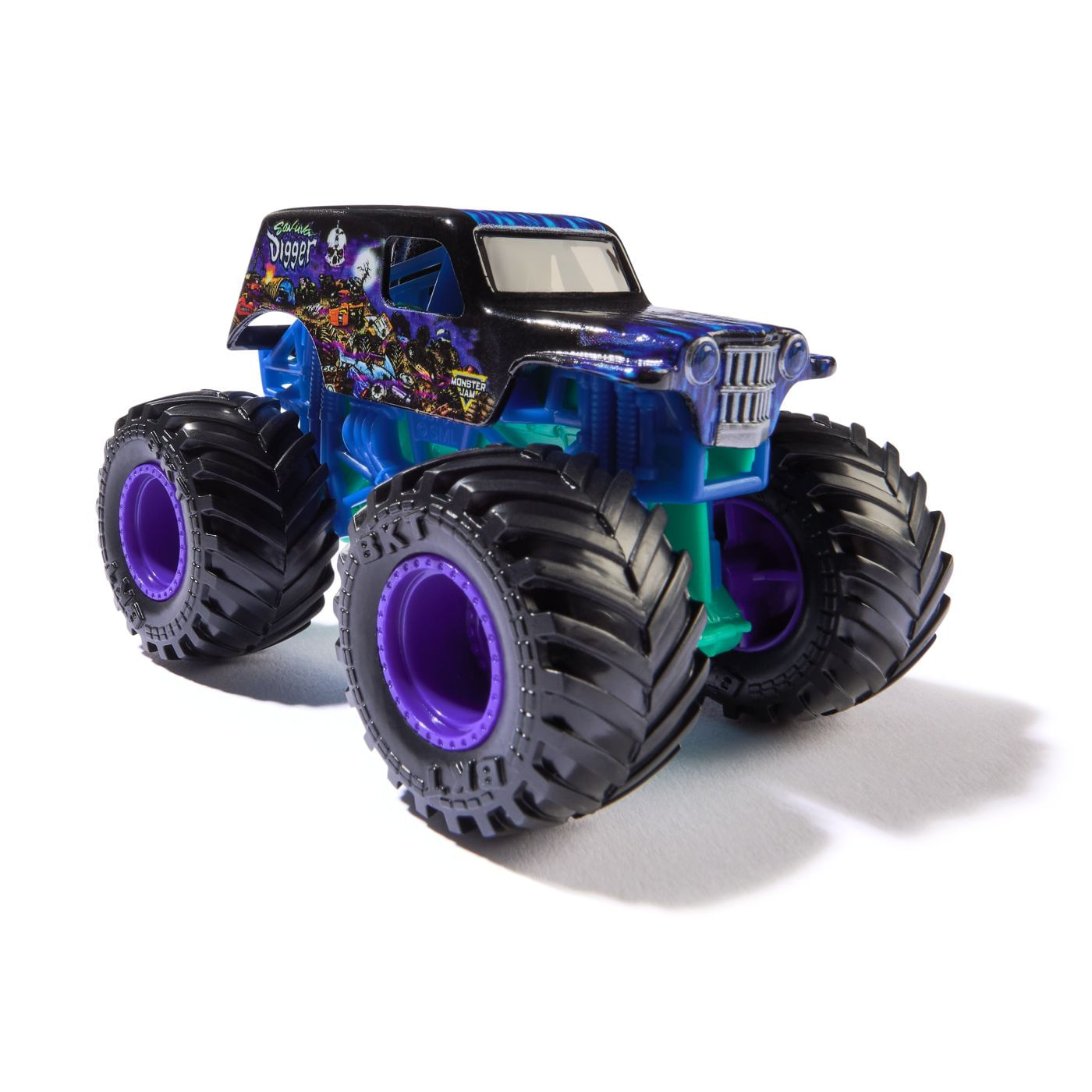 Monster jam masinuta metalica son-uva digger scara 1 la 64 ...