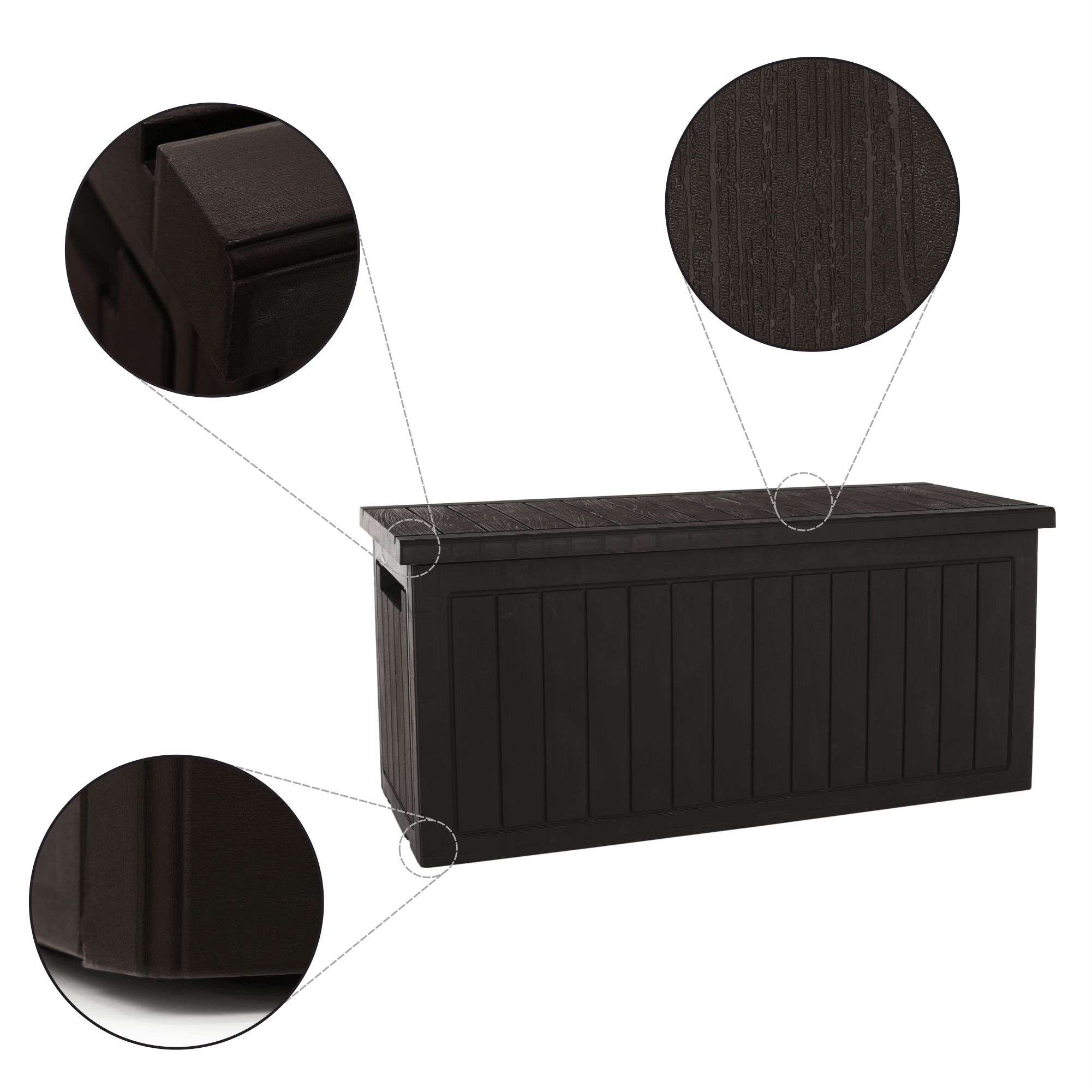 Cutie depozitare gradina, maro, DAGON - Marketplace online Infinity.ro