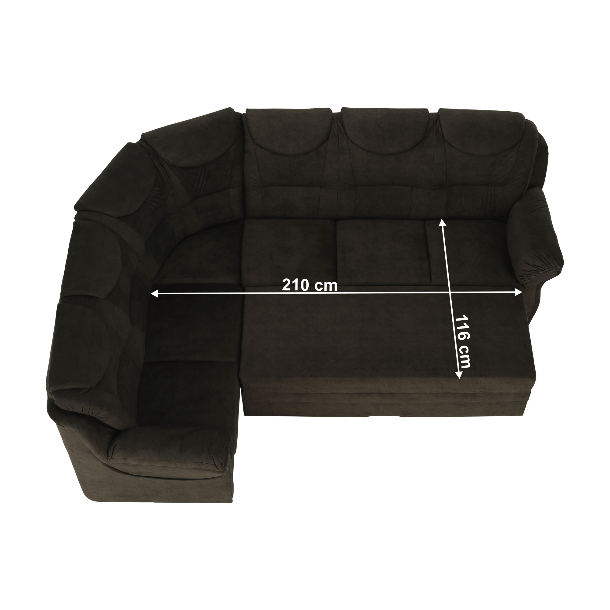 Canapea rabatabila de colt, maro, stanga, MORAG - Marketplace online ...